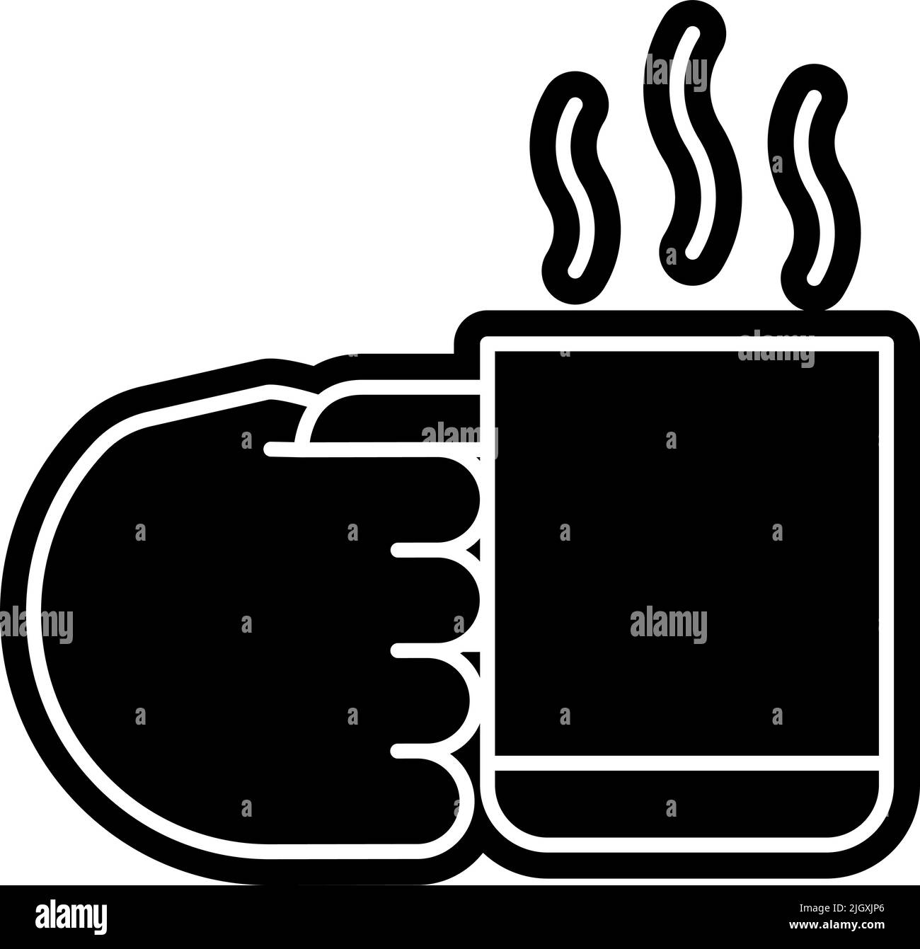 Hands hot drink icon Stock Vector Image & Art - Alamy