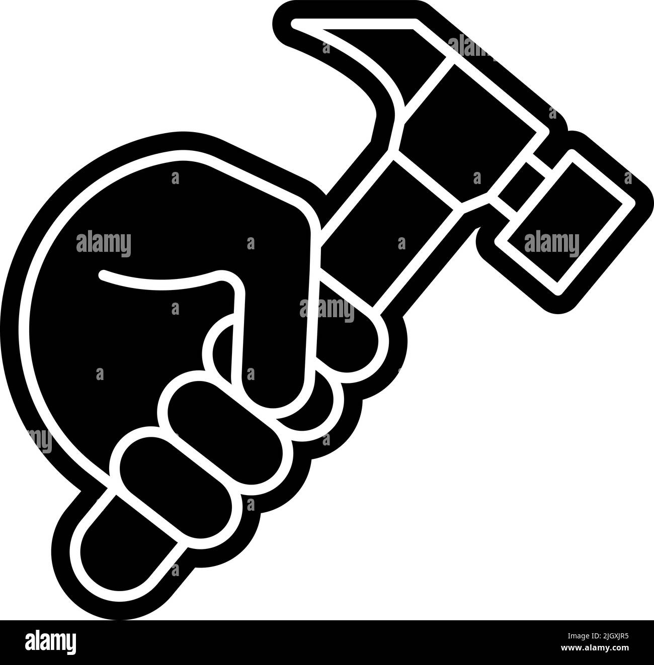 Hands hammer icon Stock Vector Image & Art - Alamy