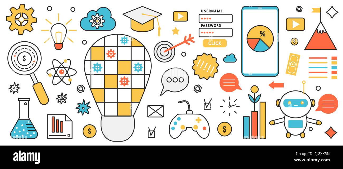 Web application technology. Abstract solution and work process with ...