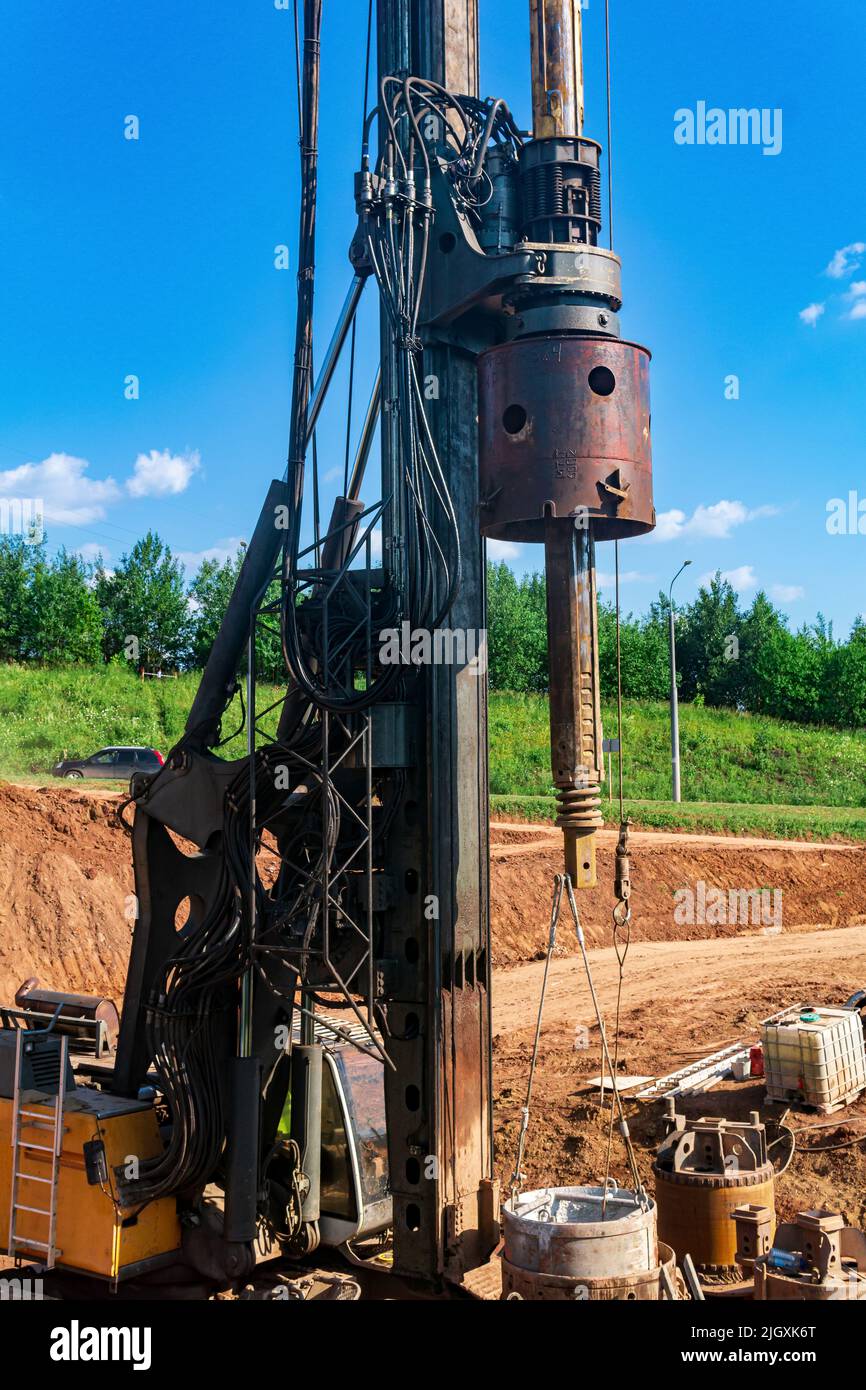 Drilling for piles hi-res stock photography and images - Alamy