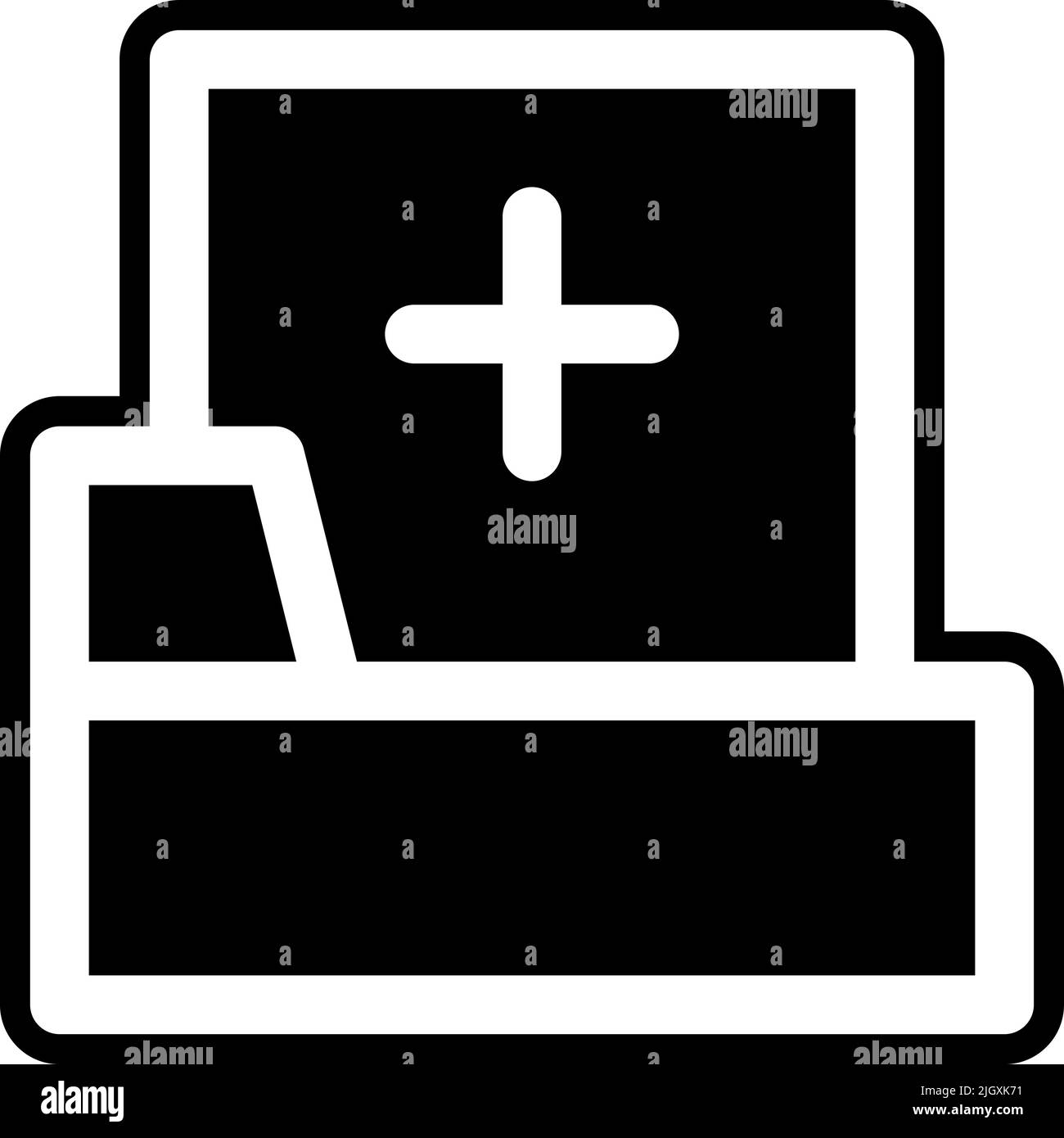 Health and medicine medical folder icon Stock Vector Image & Art - Alamy