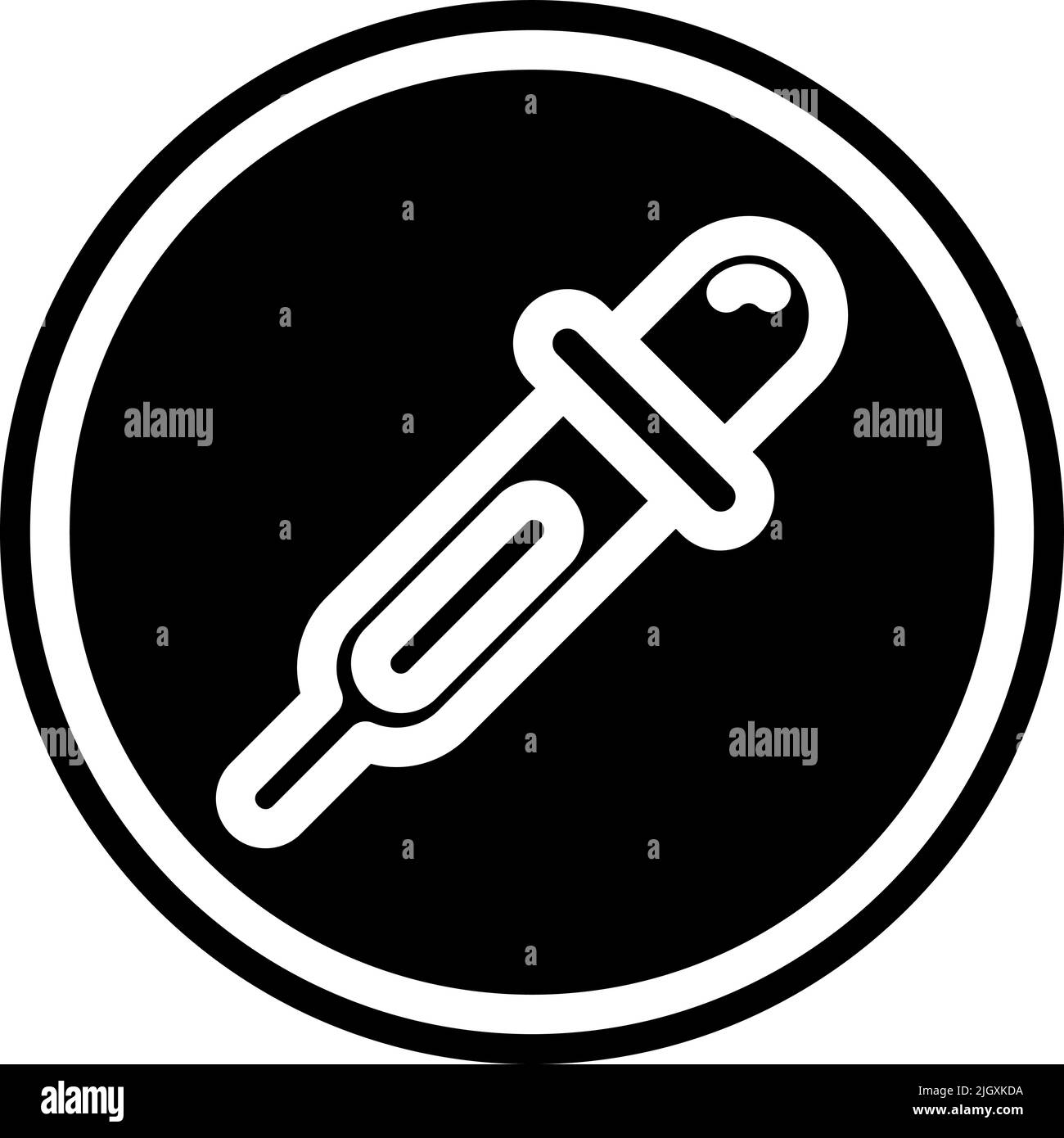 Pipette lab icon simple hi-res stock photography and images - Alamy