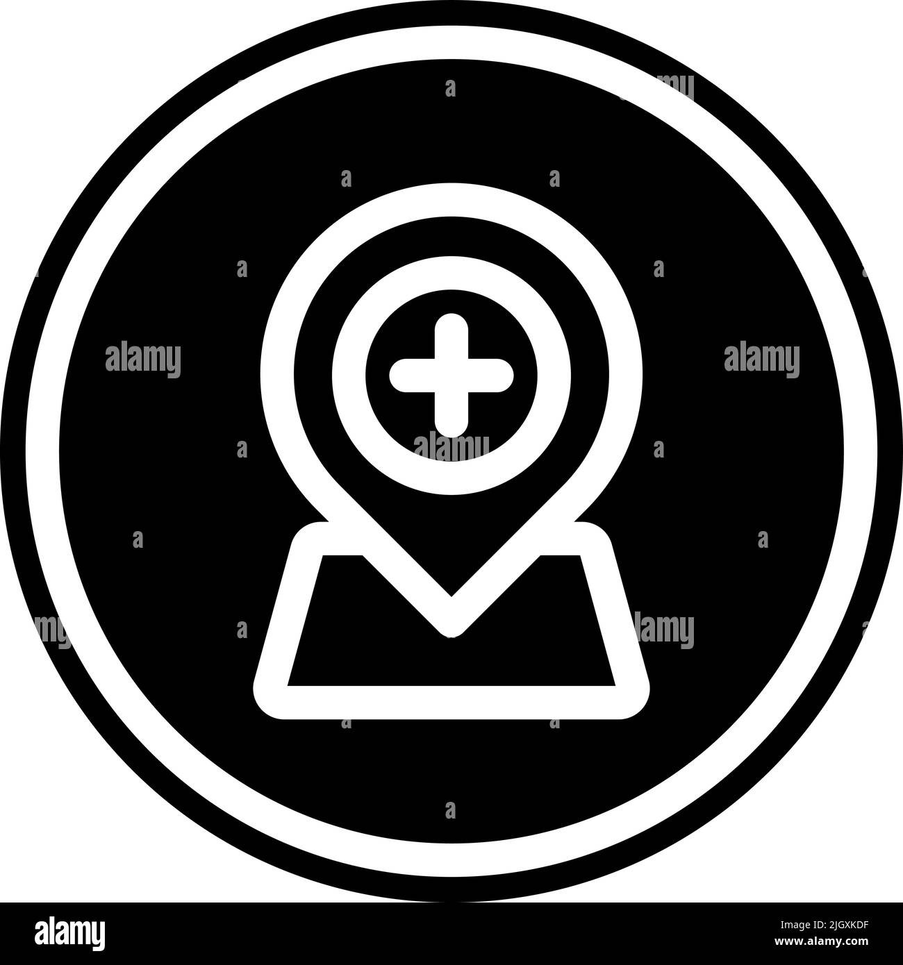 Healthcare location icon Stock Vector Image & Art - Alamy