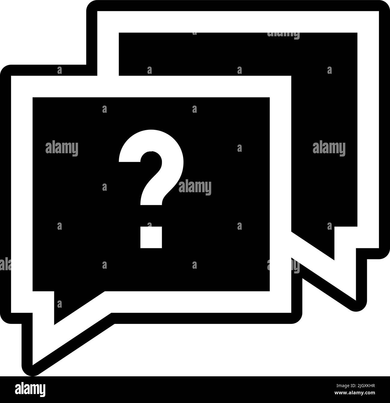 Help and support question icon Stock Vector Image & Art - Alamy