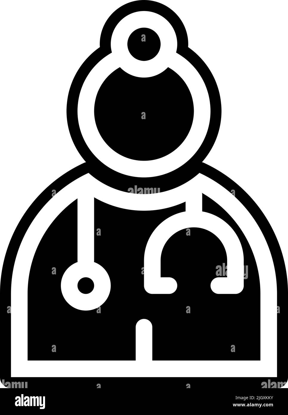 Woman doctor icon Black and White Stock Photos & Images - Alamy