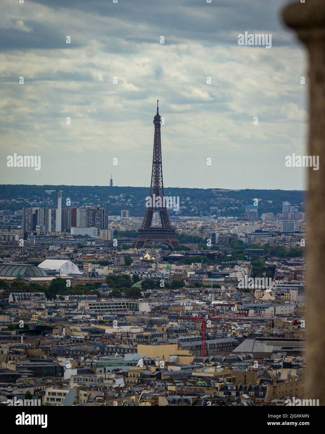 View of Paris from atop Mont Matre Stock Photo - Alamy