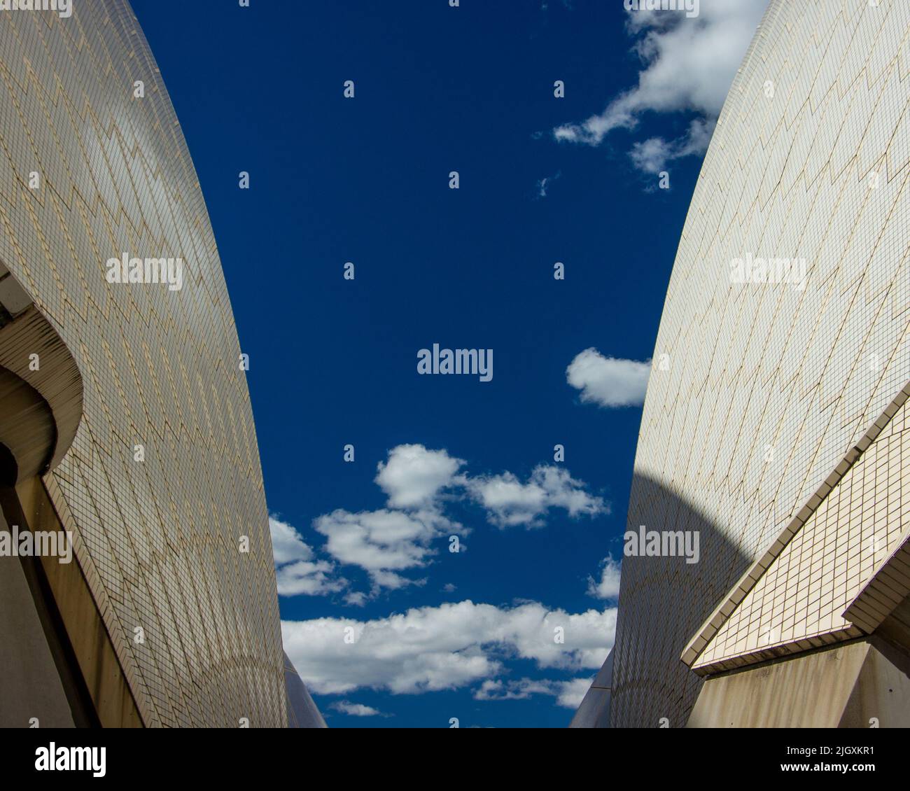 Various angles of the Sydney Opera House showing the unique tiling and ...