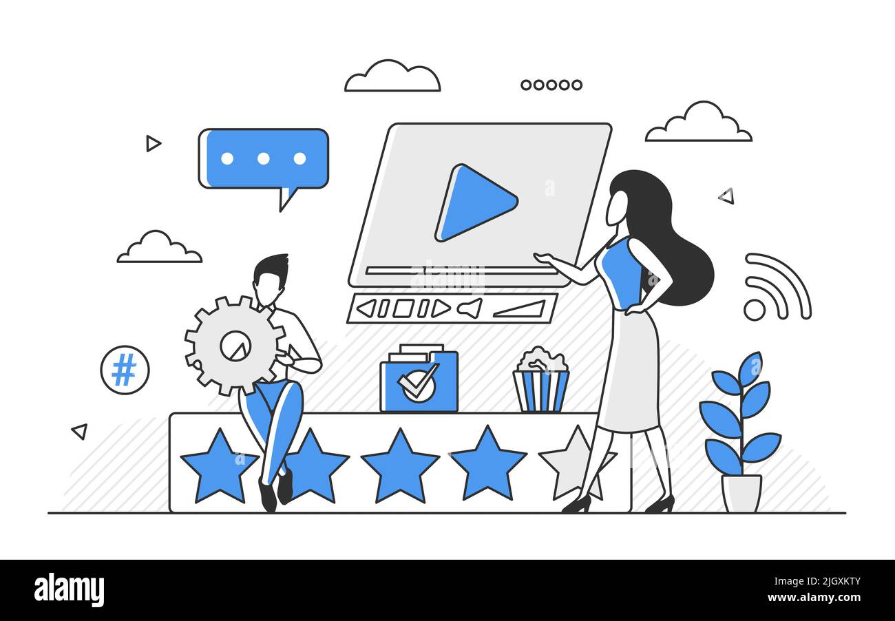 Professional team creating engaging video content. Sharing visual ...