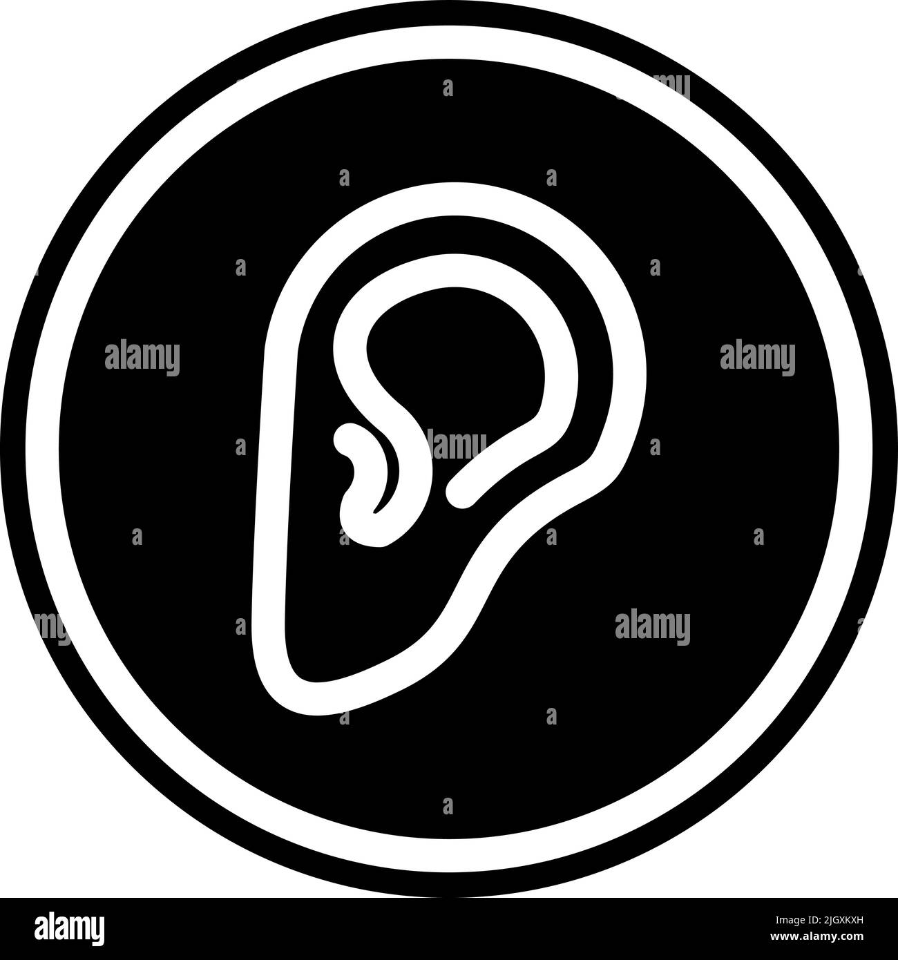 Healthcare ear icon Stock Vector Image & Art - Alamy