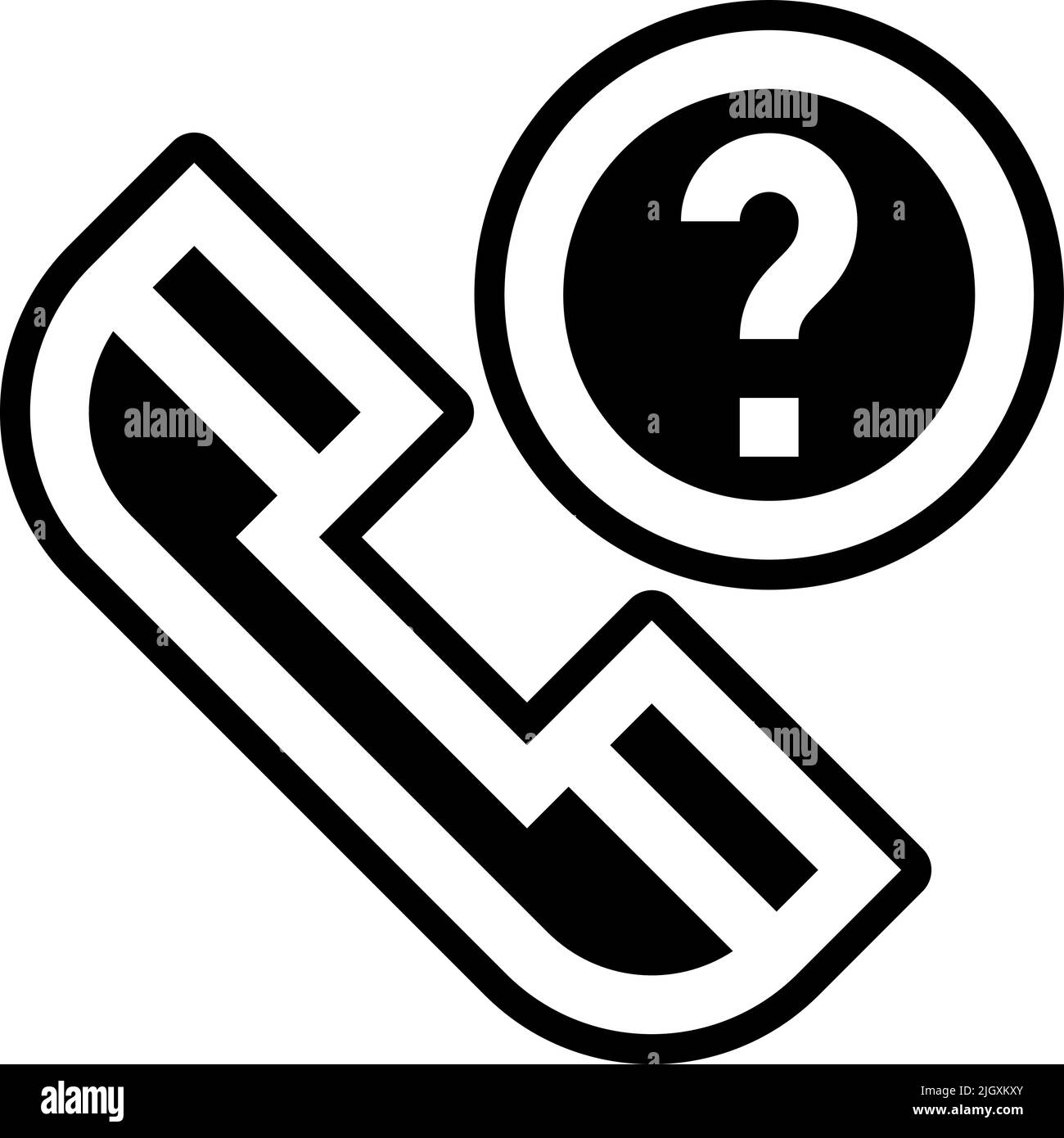 Help and support question icon Stock Vector Image & Art - Alamy