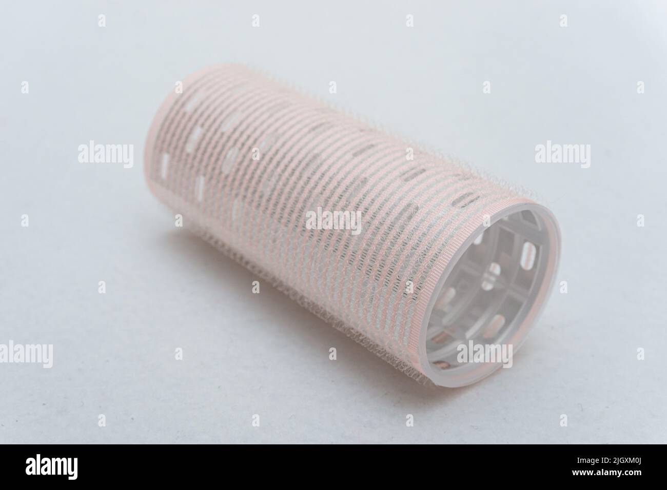 hair rolls for beauty products on a white background Stock Photo - Alamy