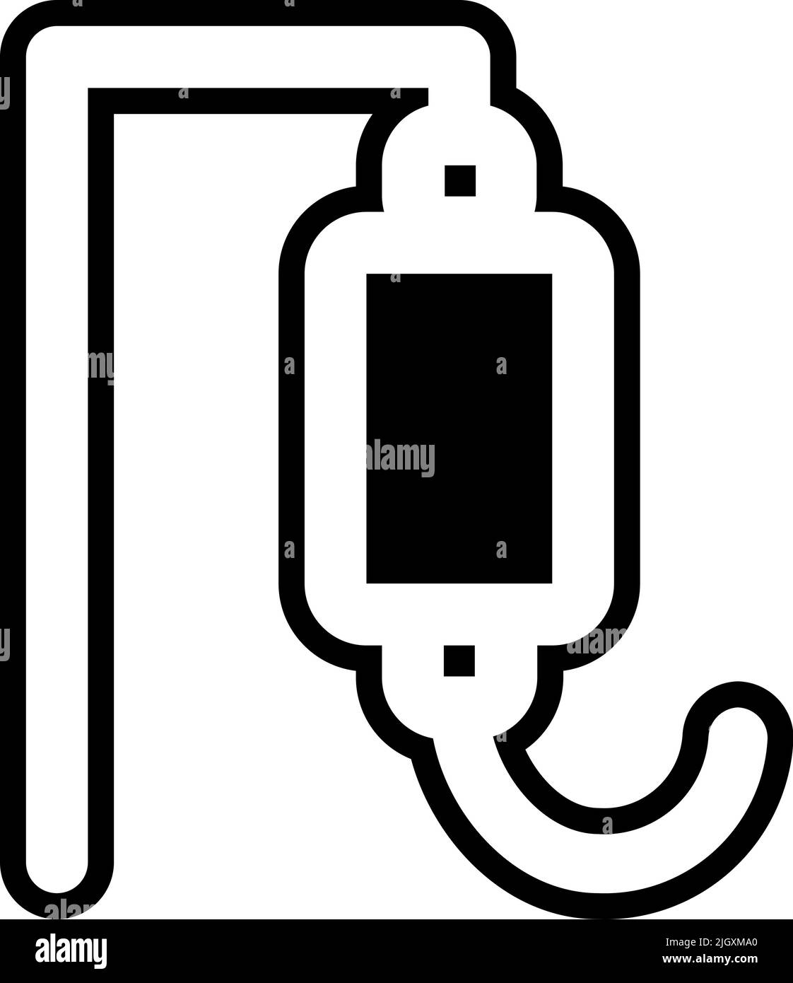 Patient hospital bed closeup Stock Vector Images - Alamy