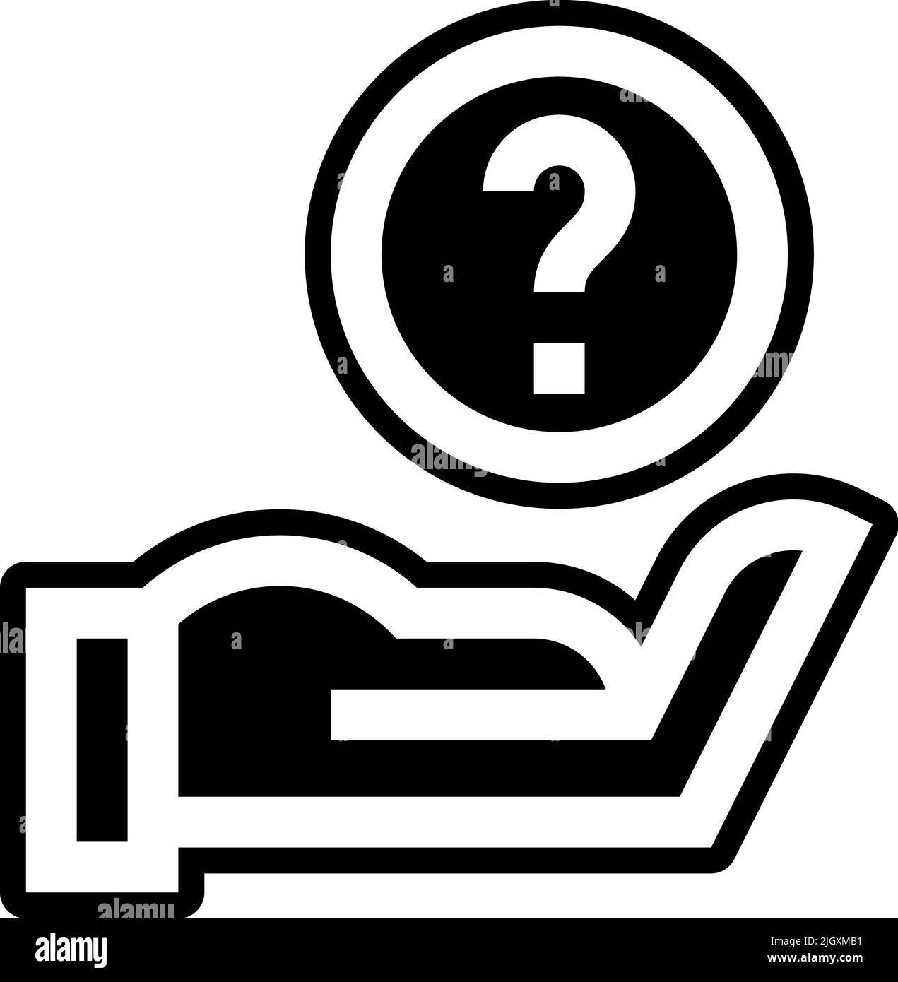 Help and support question icon Stock Vector Image & Art - Alamy