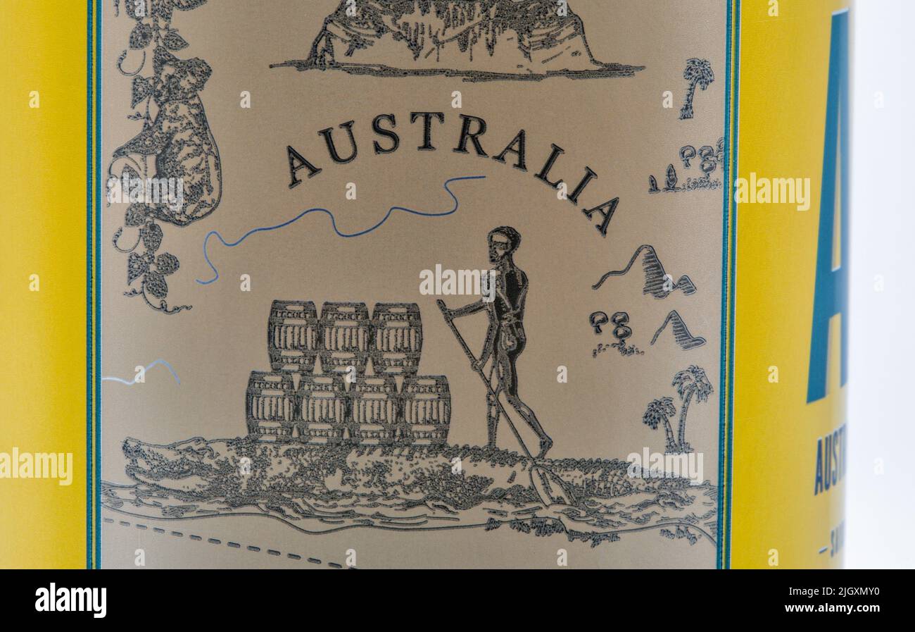 Kyiv, Ukraine - April 24, 2021: Volfas Engelman APA Australian Pale Ale ...