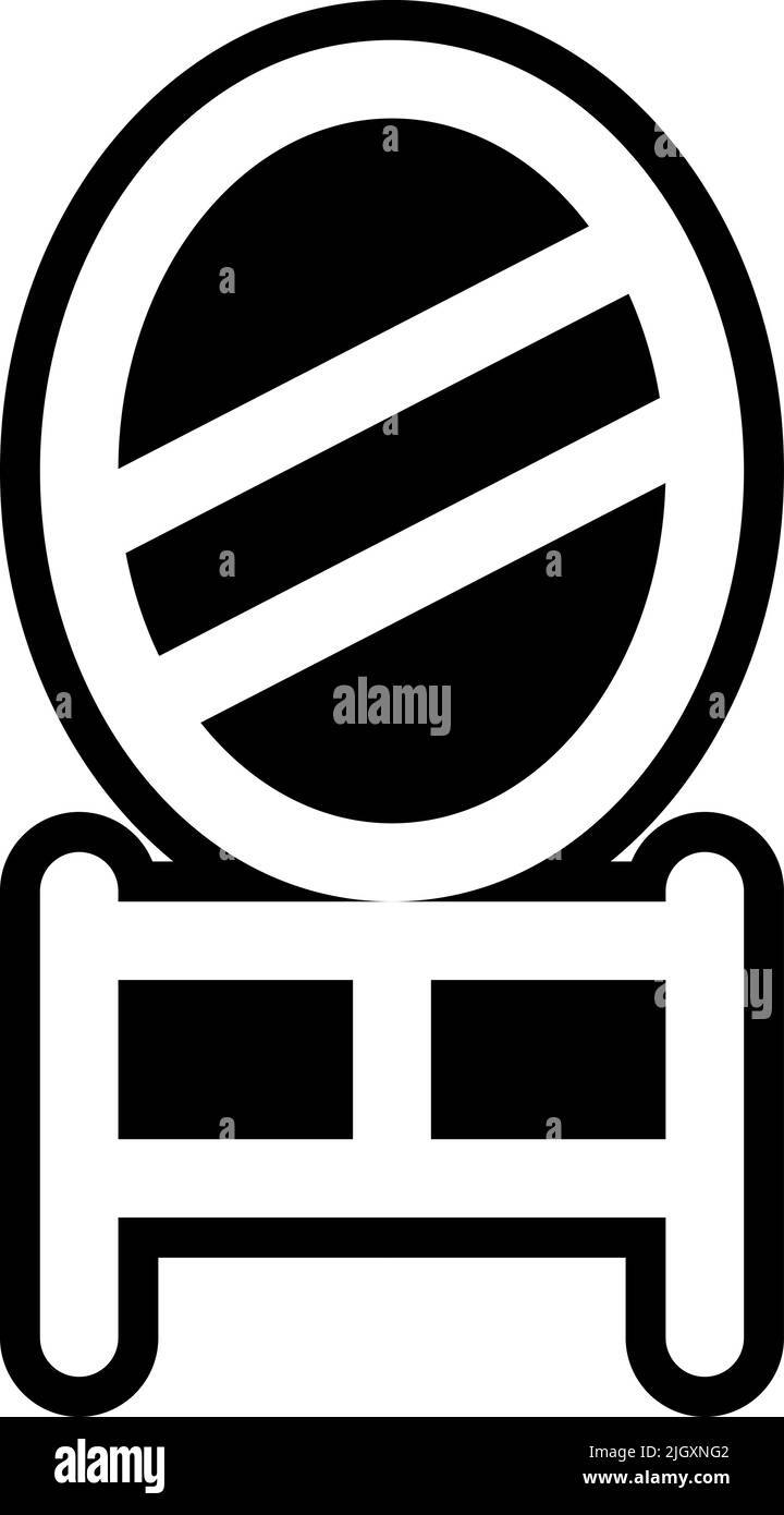 Simple bath mirror toilet Stock Vector Images - Alamy