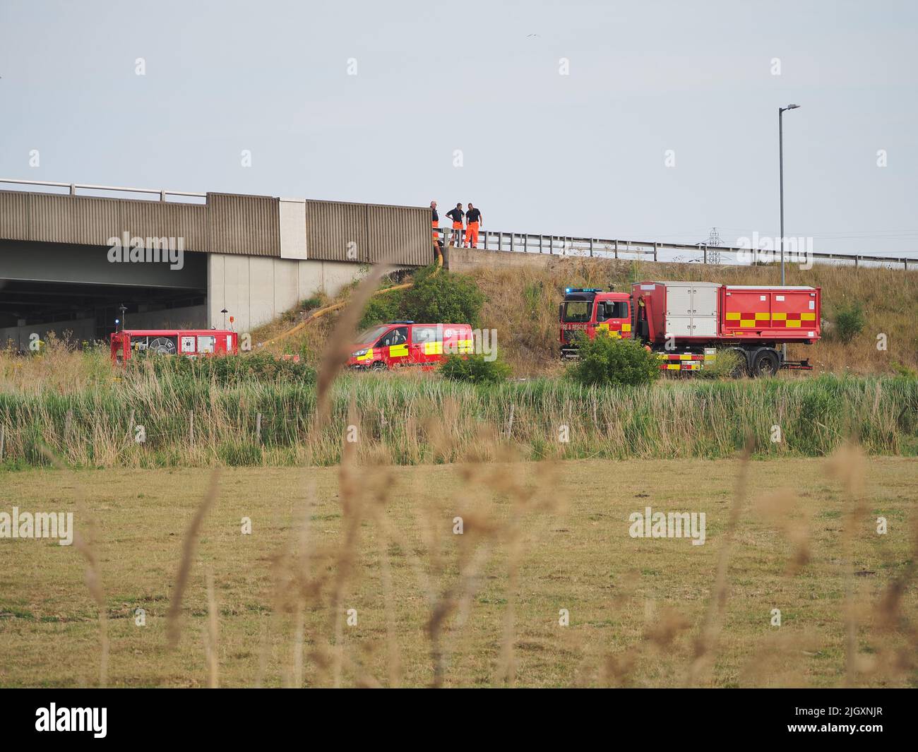 Iwade, Kent, UK. 13th July, 2022. Emergency services were seen at ...