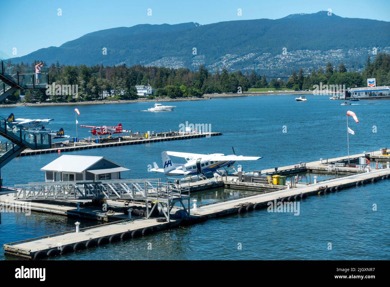 Seaplane Terminal in Vancouver Harbour Flight Center Stock Photo - Alamy