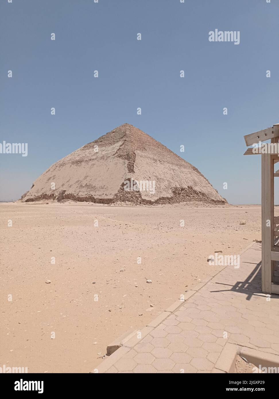 abandoned small pyramid in the middle of the desert in Egypt, Africa ...