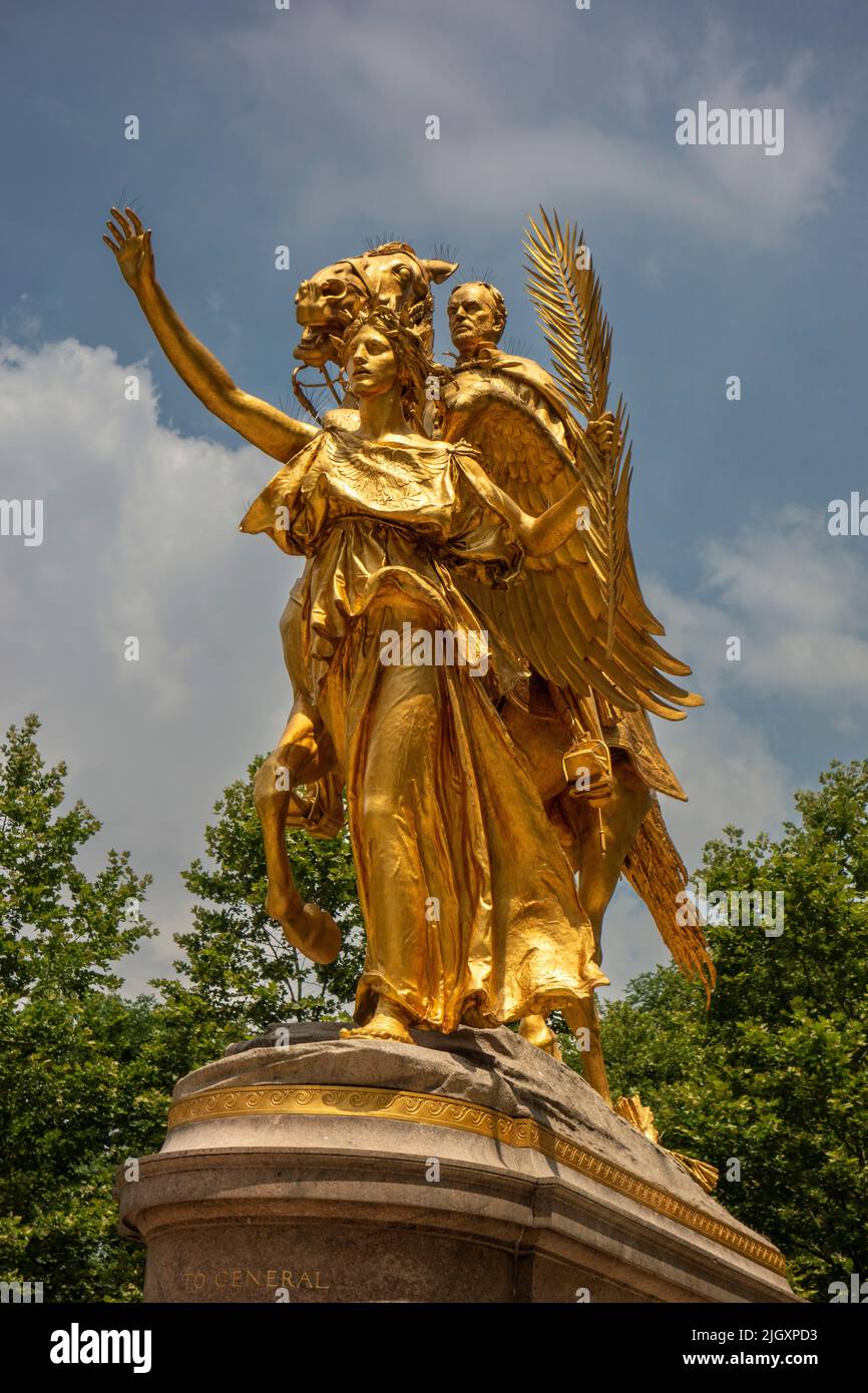 William Tecumseh Sherman Monument, Grand Army Plaza in New York City ...