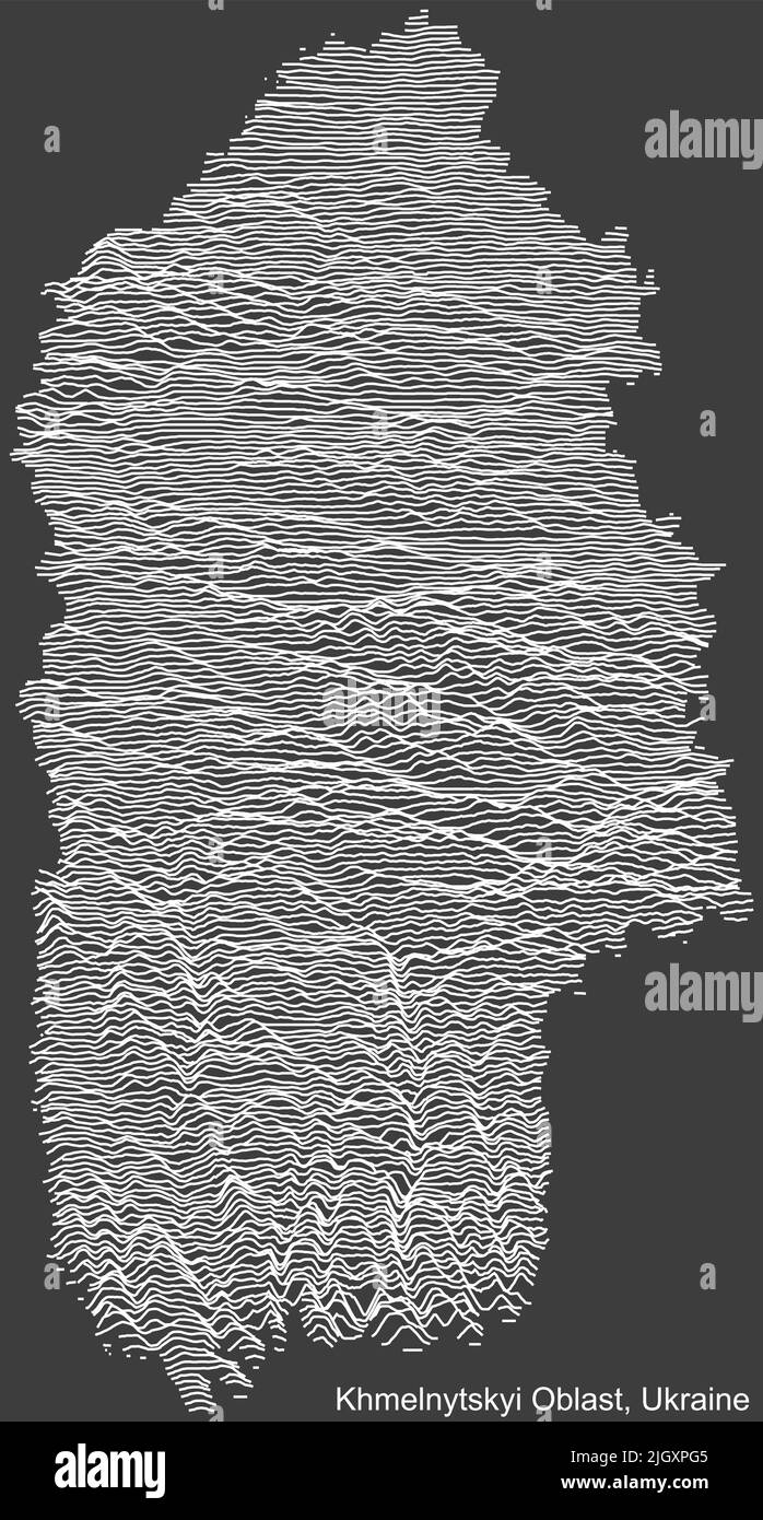 Topographic relief map of the KHMELNYTSKYI OBLAST, UKRAINE Stock Vector ...