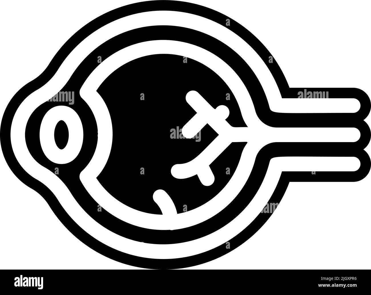 Infirmary medical eye icon Stock Vector Image & Art - Alamy