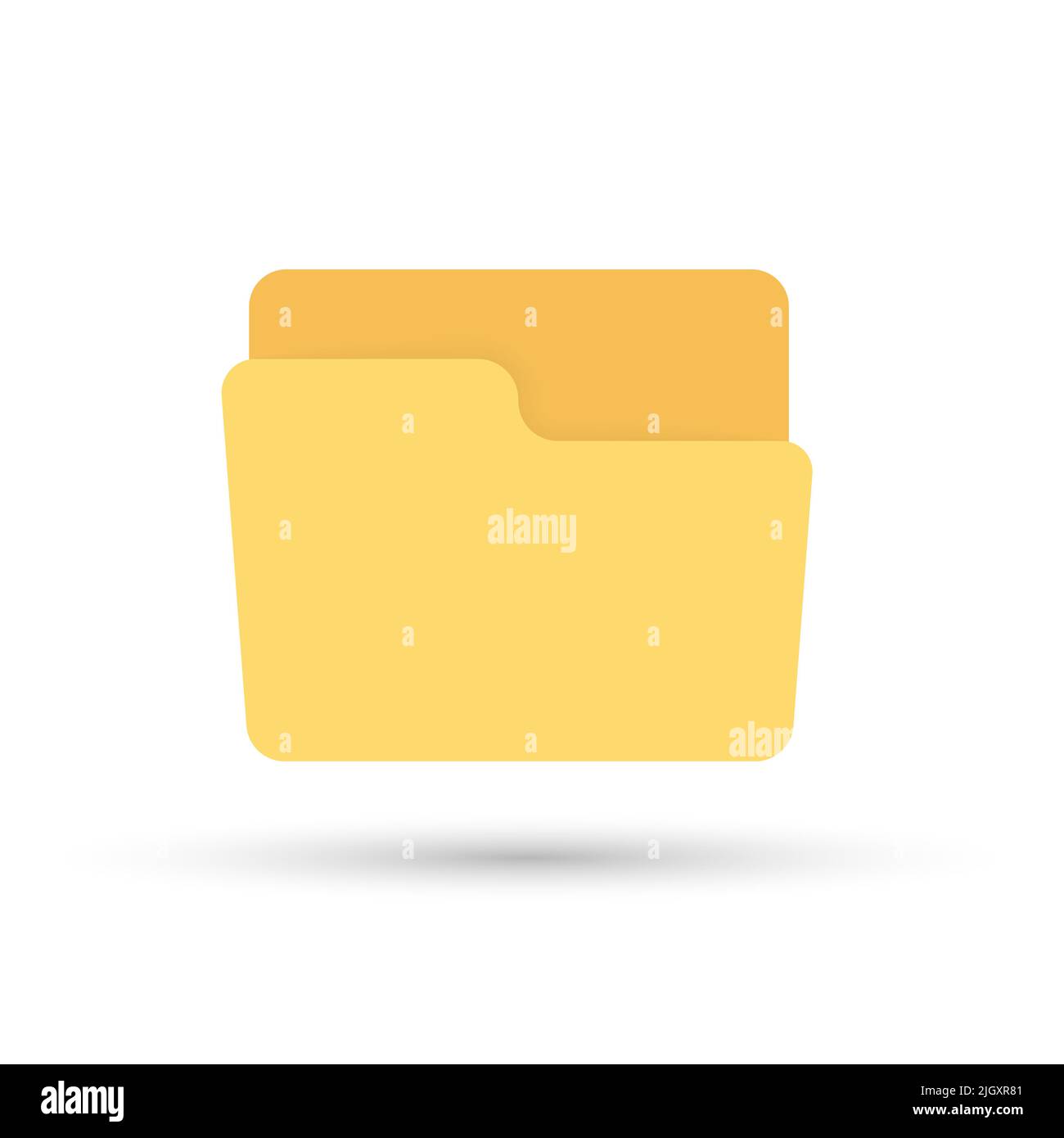 File folder icon. Application design, logo, theme design. Flat style ...