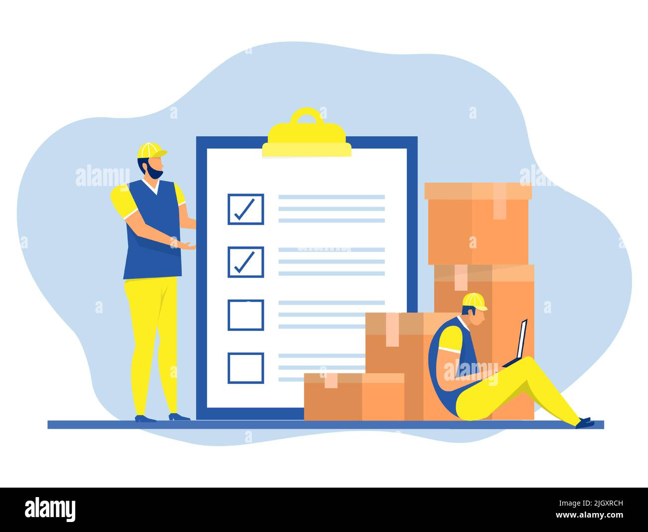 Shipping parcels Stock Vector Images - Alamy