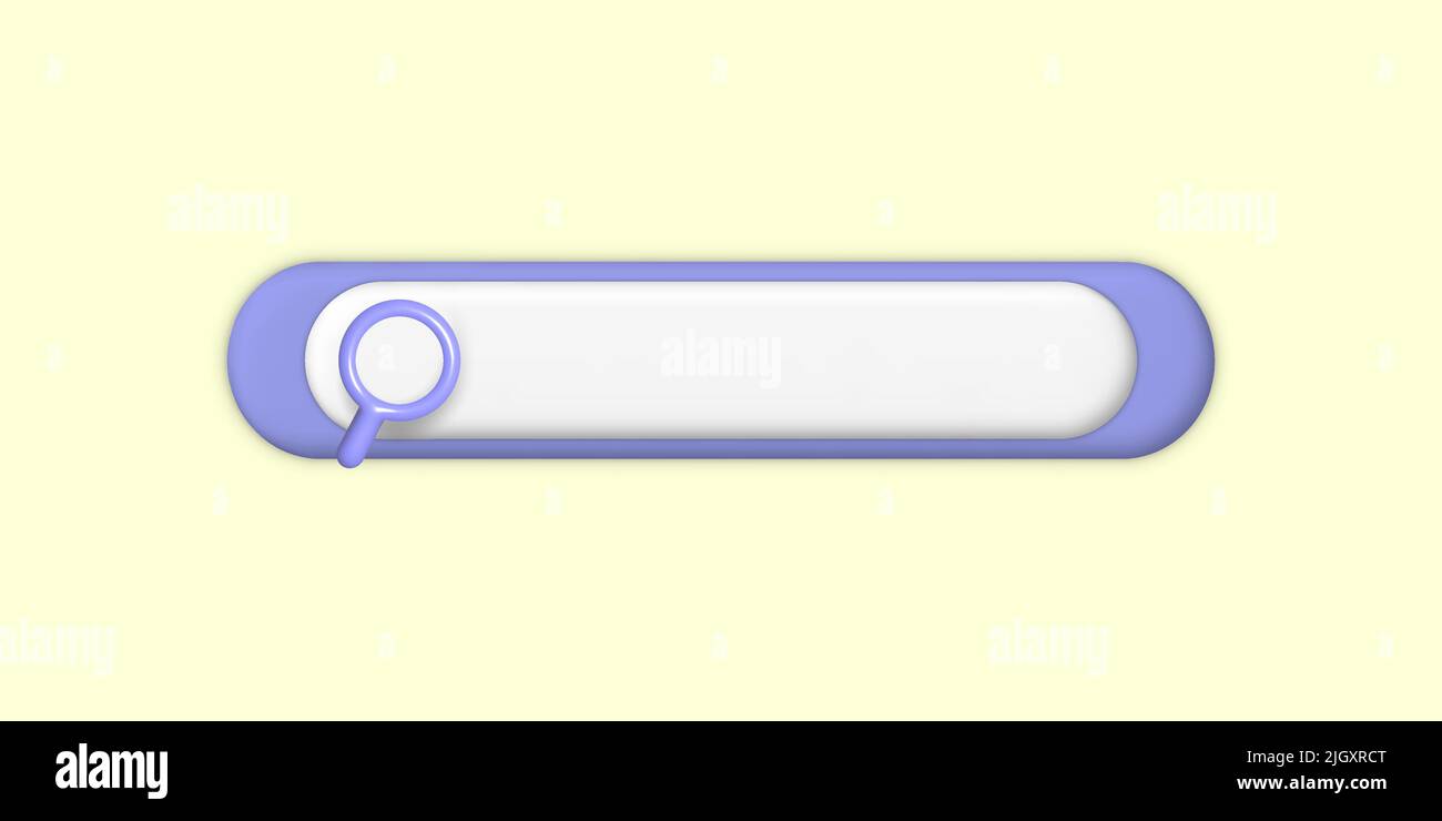 3d Search bar template for website. Address and navigation bar icon on ...