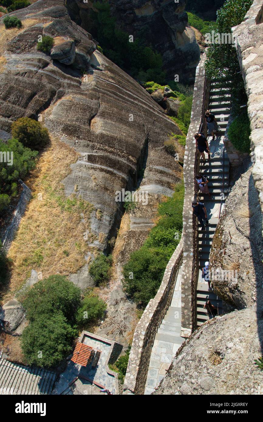 The Meteora complex consists mainly of Oligocene and Miocene pebbly ...