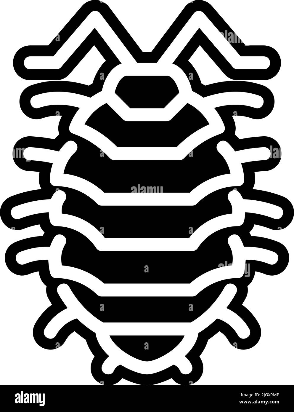 Insects parasites pest control woodlouse icon Stock Vector Image & Art ...