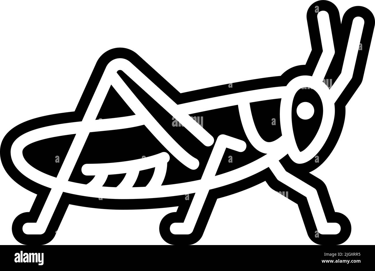 Insects parasites pest control grasshopper icon Stock Vector Image ...