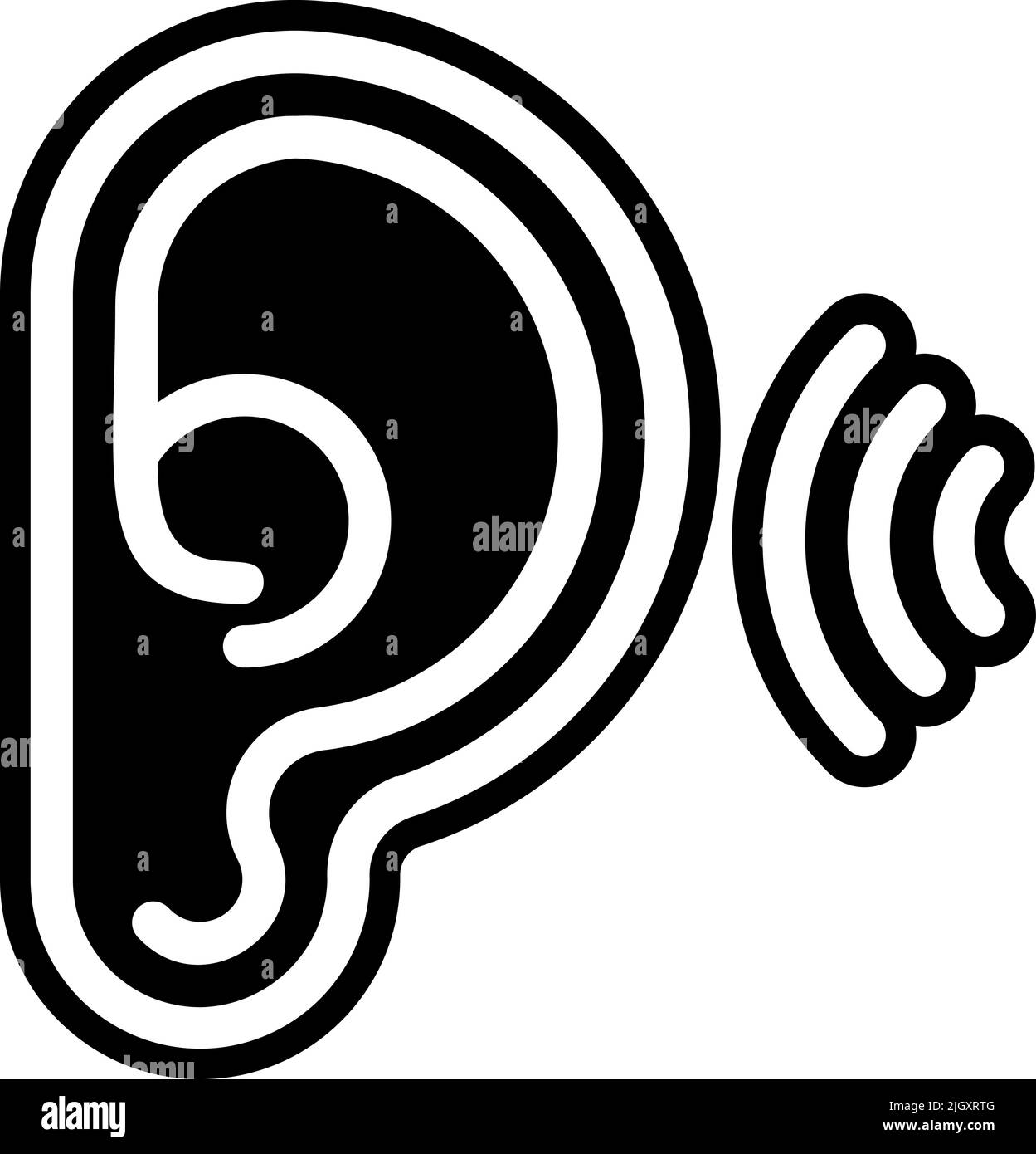 Infirmary medical ear icon Stock Vector Image & Art - Alamy