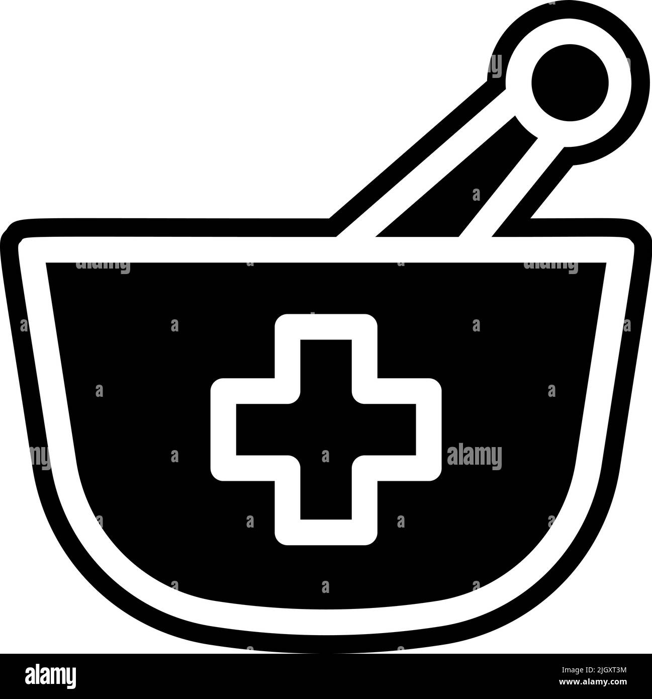 Infirmary medical mortar icon Stock Vector Image & Art - Alamy