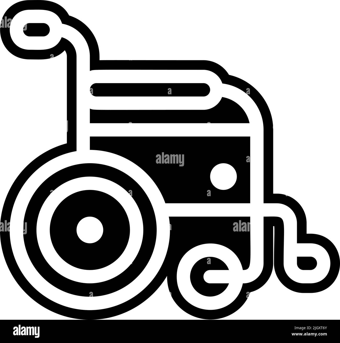Infirmary medical wheelchair icon Stock Vector Image & Art - Alamy