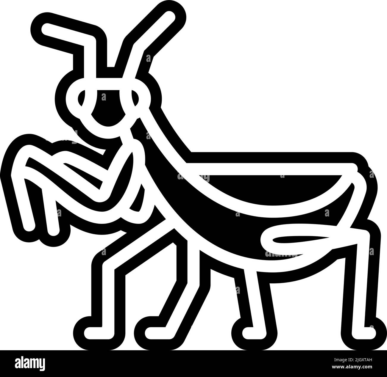 Insects parasites pest control mantis icon Stock Vector Image & Art - Alamy