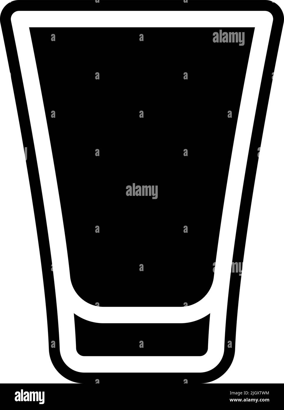 Glass coffee mug shot Stock Vector Images - Alamy