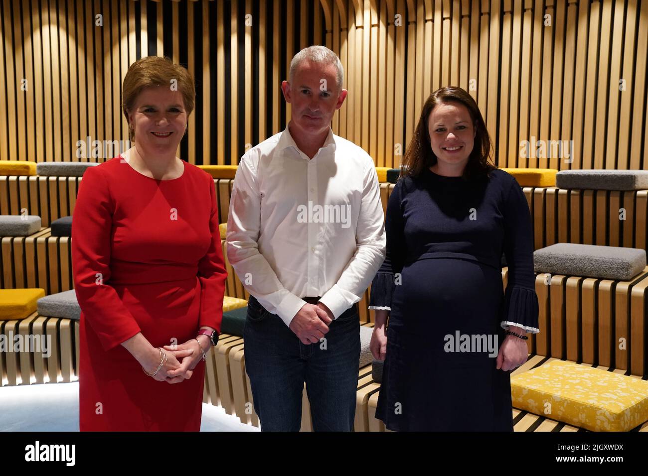 First Minister Nicola Sturgeon with senior advisor Mark Logan and ...