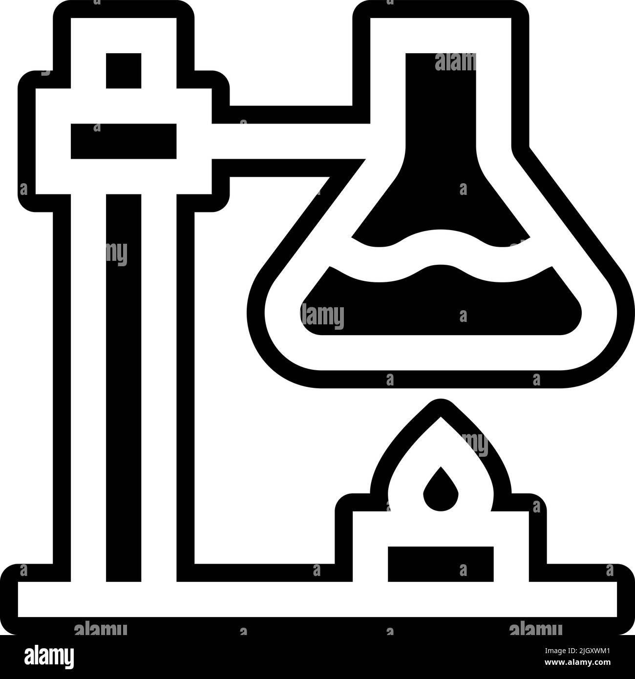 Laboratory flask icon Stock Vector Image & Art - Alamy