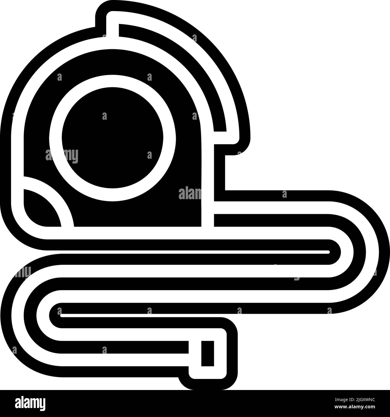 Tape measure icon linear Stock Vector Images - Alamy
