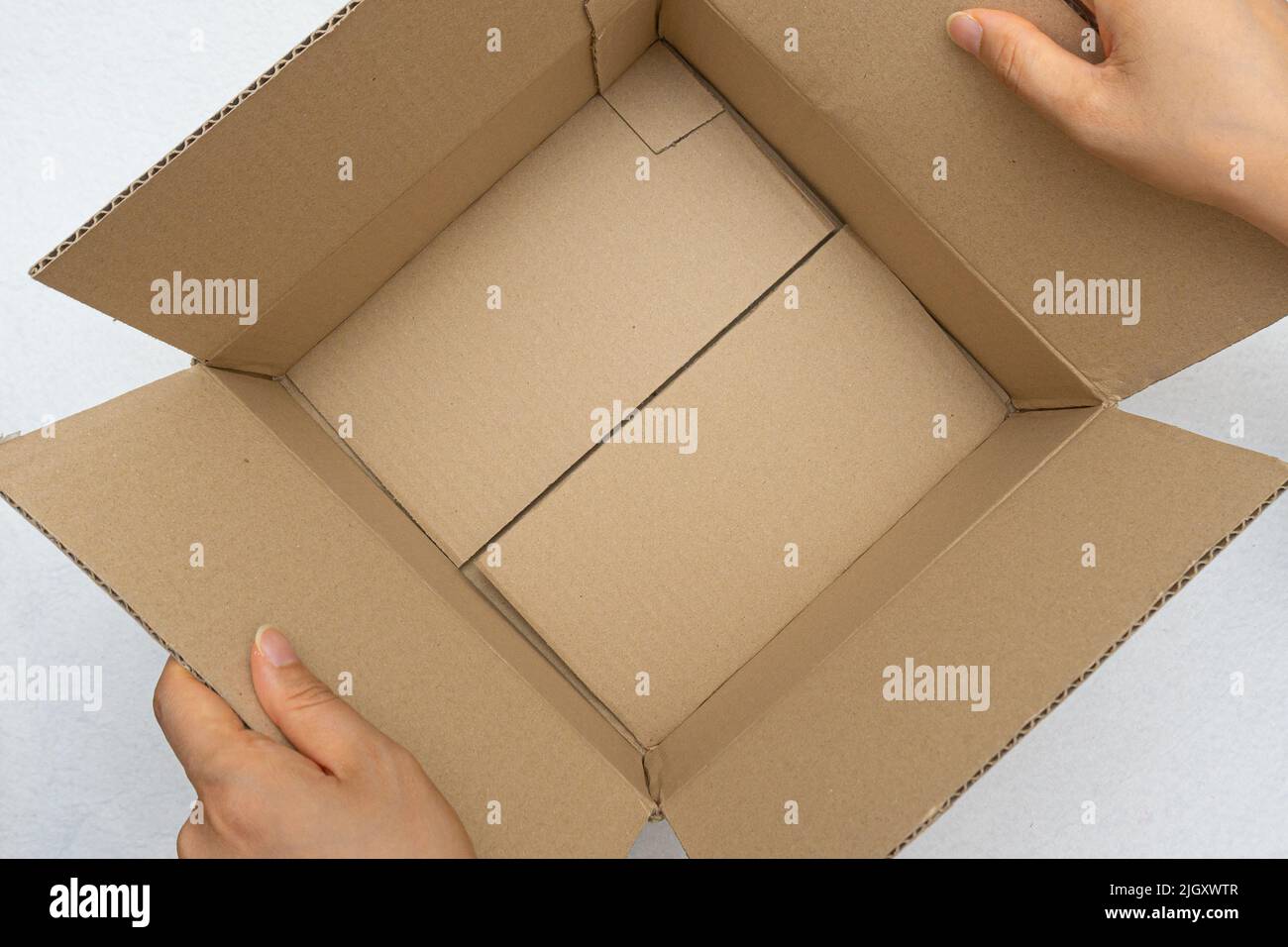 Courier delivering package domestic hi-res stock photography and images ...