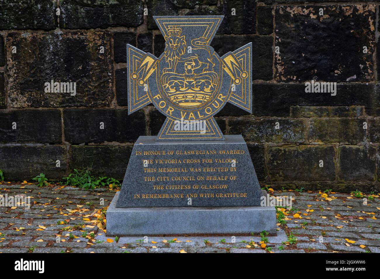 Glasgow, Scotland - October 12th 2021: Glasgow Victoria Cross Memorial ...