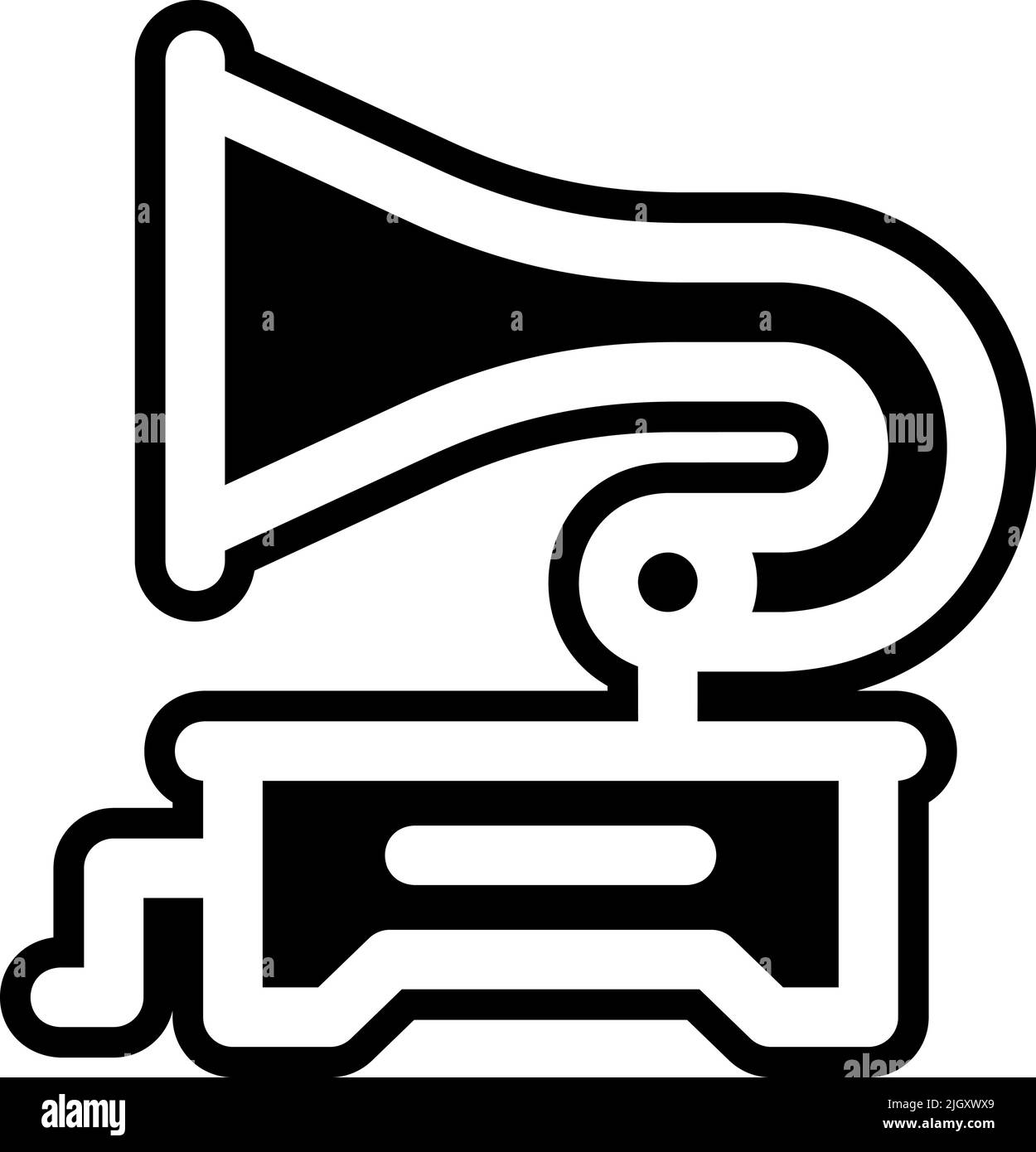 Harp music gramophone Stock Vector Images - Alamy