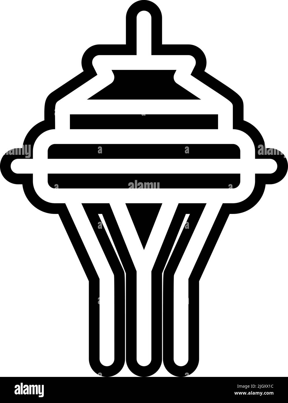 Landmark space needle icon Stock Vector Image & Art - Alamy