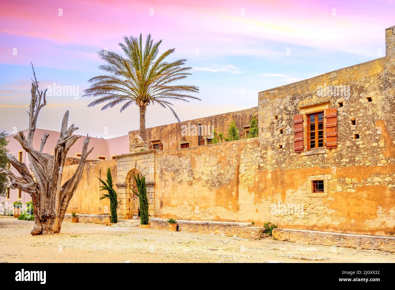 Monastery Arkadi in Arkadi, Crete, Greece Stock Photo - Alamy