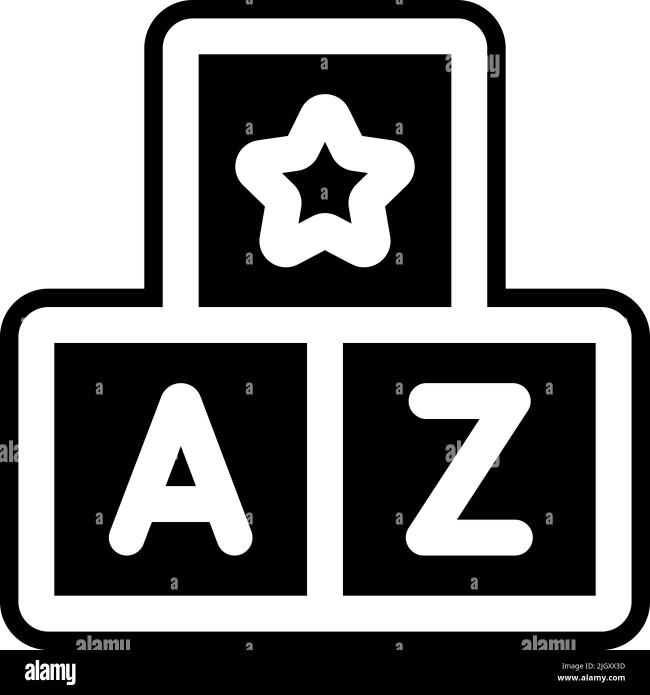 Kindergarten block icon Stock Vector Image & Art - Alamy