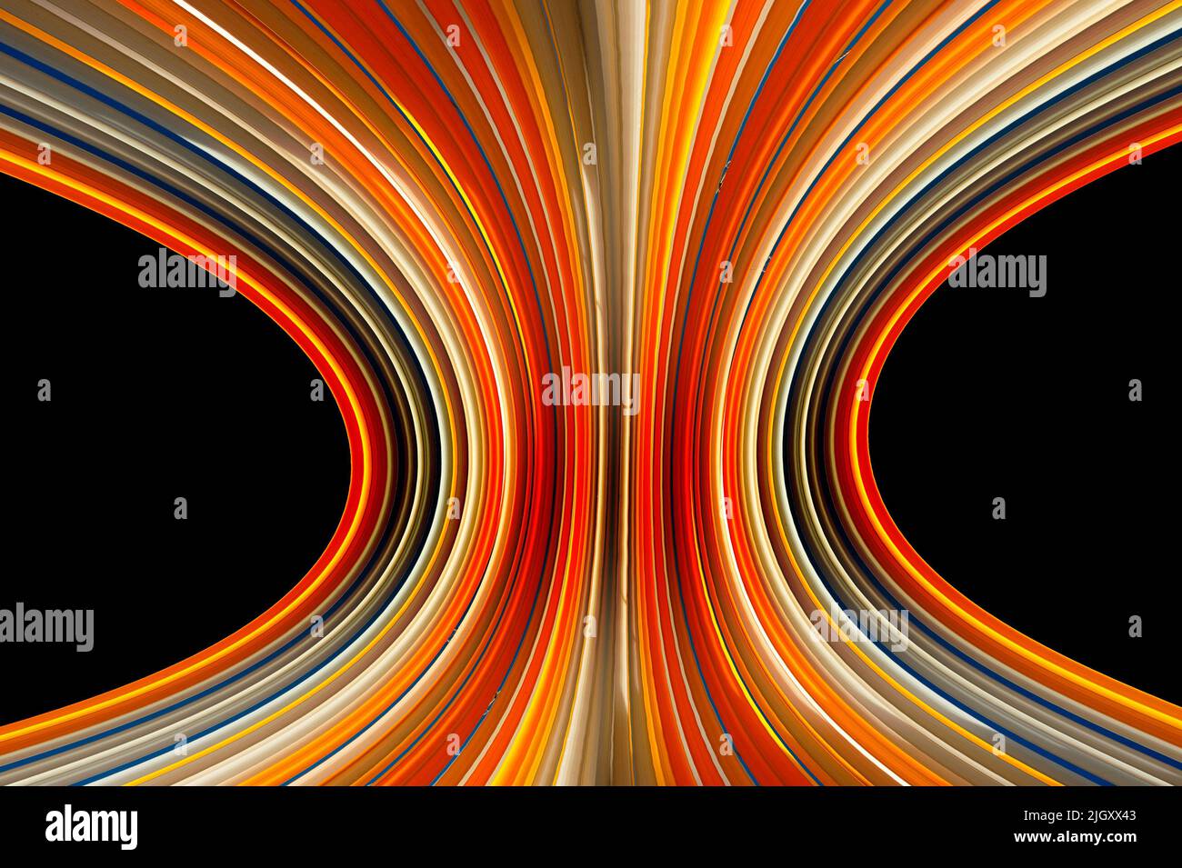 Abstract background with infinite light trails of multicolor - stock ...