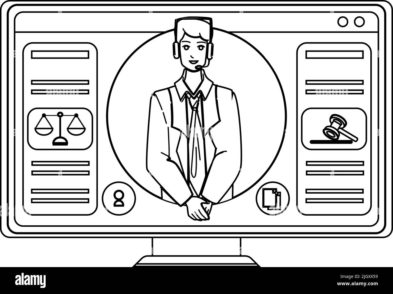 Banker conference vector Stock Vector Images - Alamy