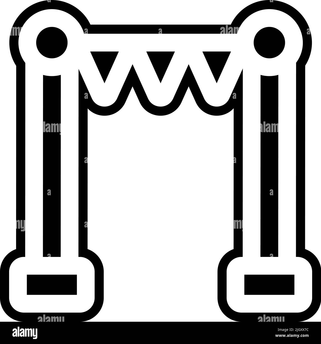 Playground slide icon outline Cut Out Stock Images & Pictures - Alamy