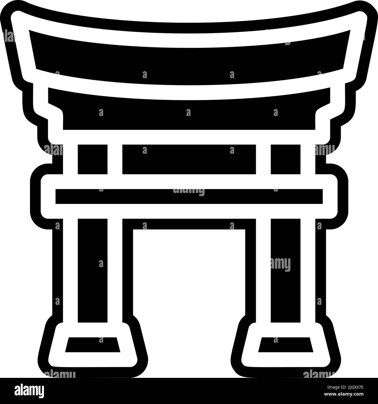 Landmark itsukushima shrine icon Stock Vector Image & Art - Alamy