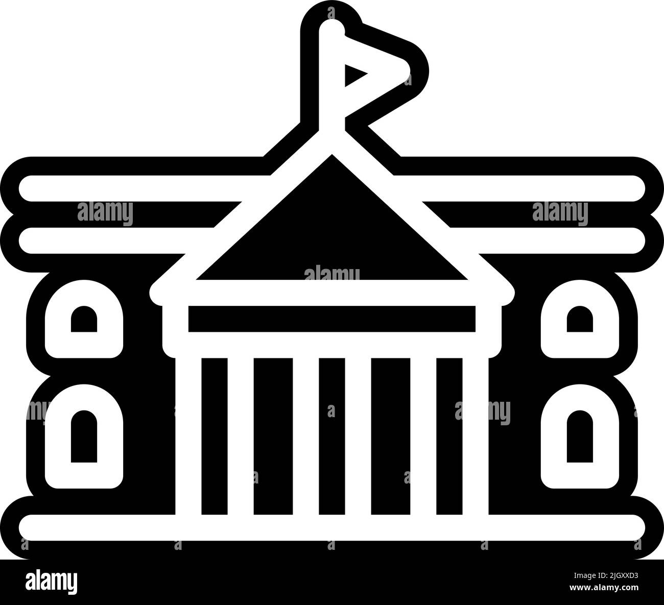 Landmark white house icon Stock Vector Image & Art - Alamy